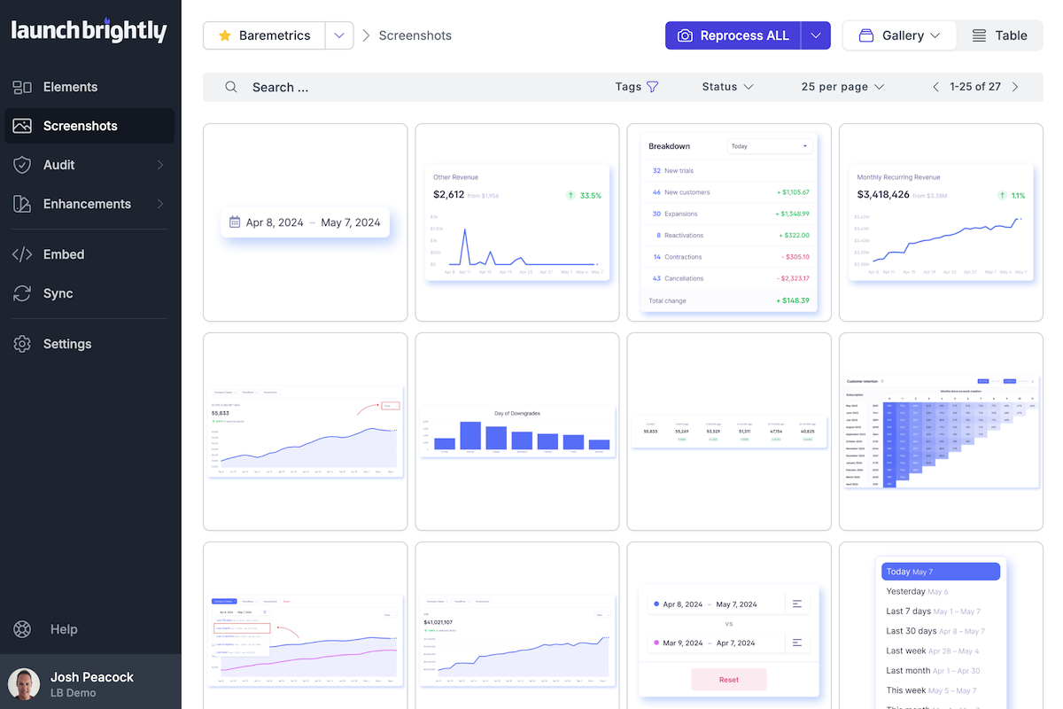 LAUNCH V1.0: Automated Product Screenshots | LaunchBrightly