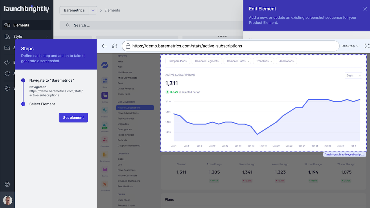 Create automated product screenshot recipes | LaunchBrightly